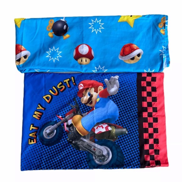 Nintendo | Bedding | Super Mario Kart Twin Flat Bed Sheet And Pillow ...